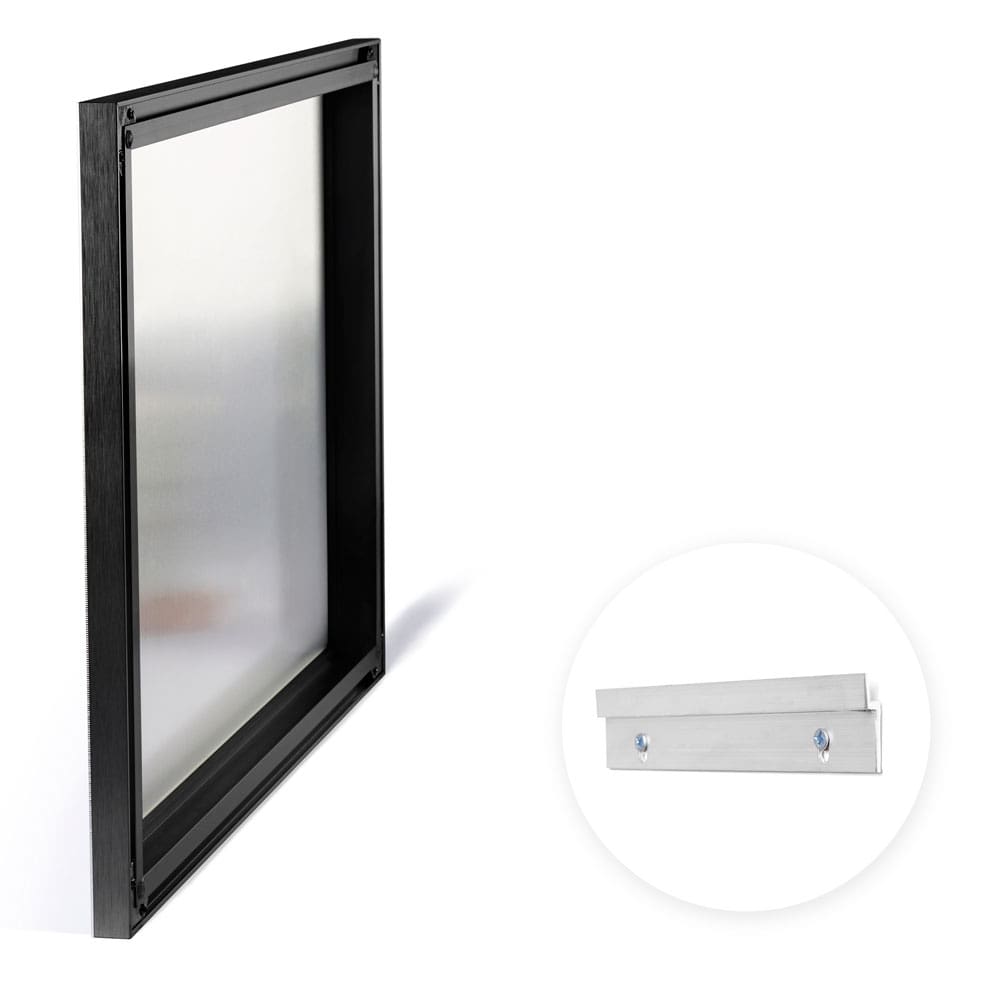 1.25" Black Aluminum Edge Mount – Aluminyze Pro